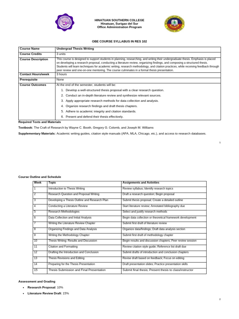 Undergrad Thesis Writing | PDF | Thesis | Peer Review