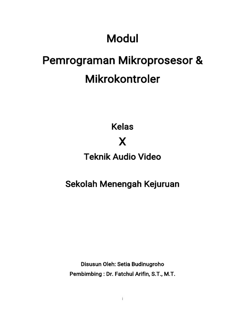 Modul Mikroprosesor Dan Mikrokontroler | PDF
