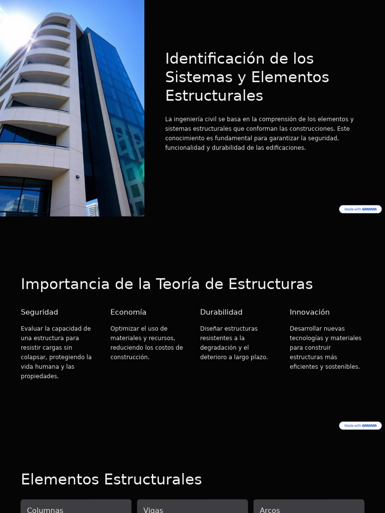 Identificacion de Los Sistemas y Elementos Estructurales | PDF | Hormigón | pared
