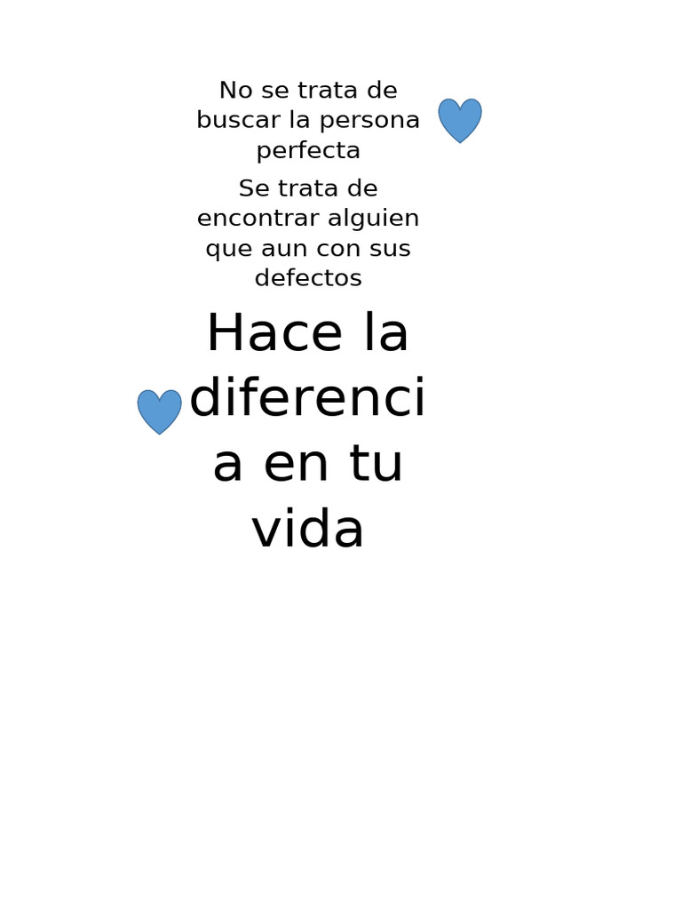 No Se Trata de Buscar La Persona Perfecta | PDF