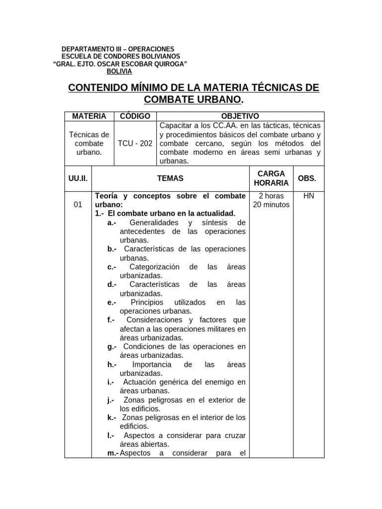 Técnicas de Combate Urbano | PDF | Guerrilla urbana | Militar