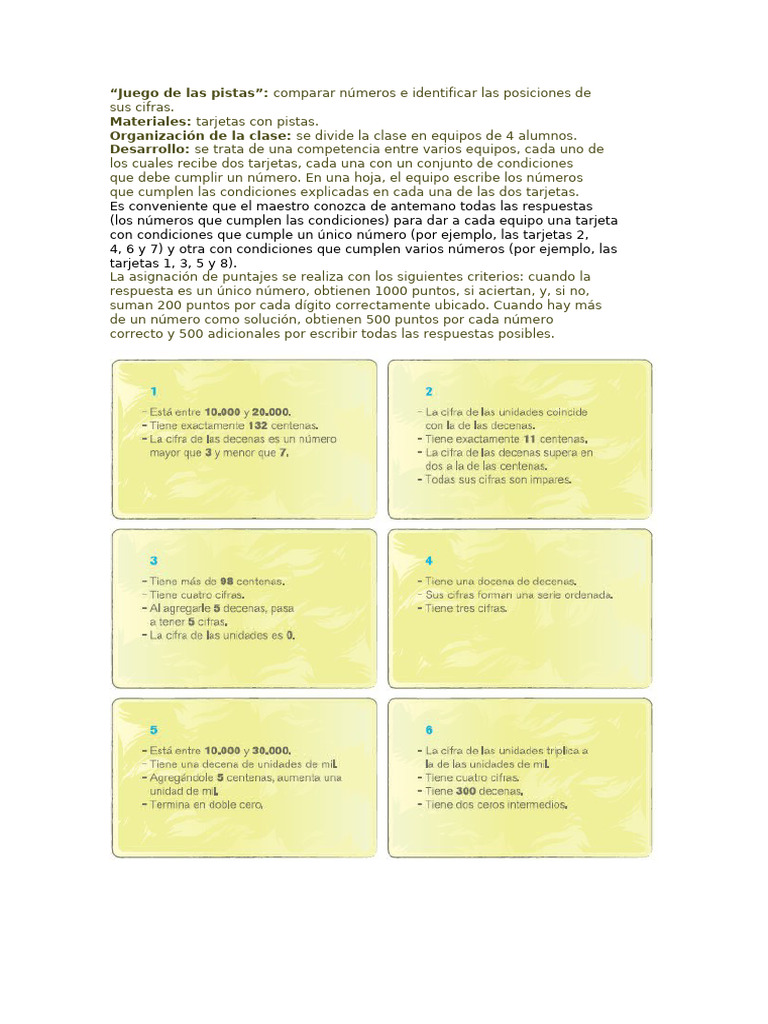 Juego de Las Pistas2025 | PDF | Información