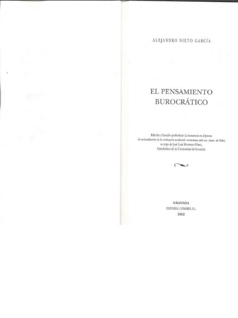 El Pensamiento Burocratico - Escaneo PDF | PDF