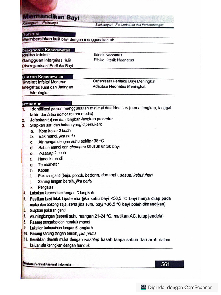 Daftil Kel 3 Memandikan Bayi | PDF