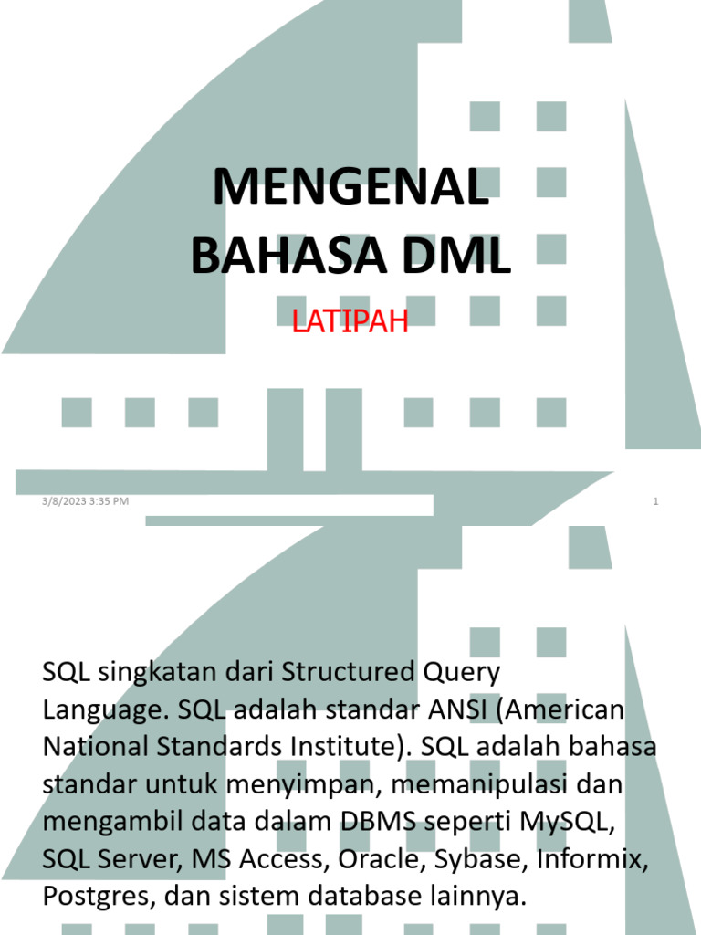 (4) MENGENAL DML | PDF
