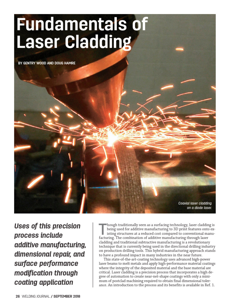 Fundamentals of Laser Cladding | PDF | Welding | Construction