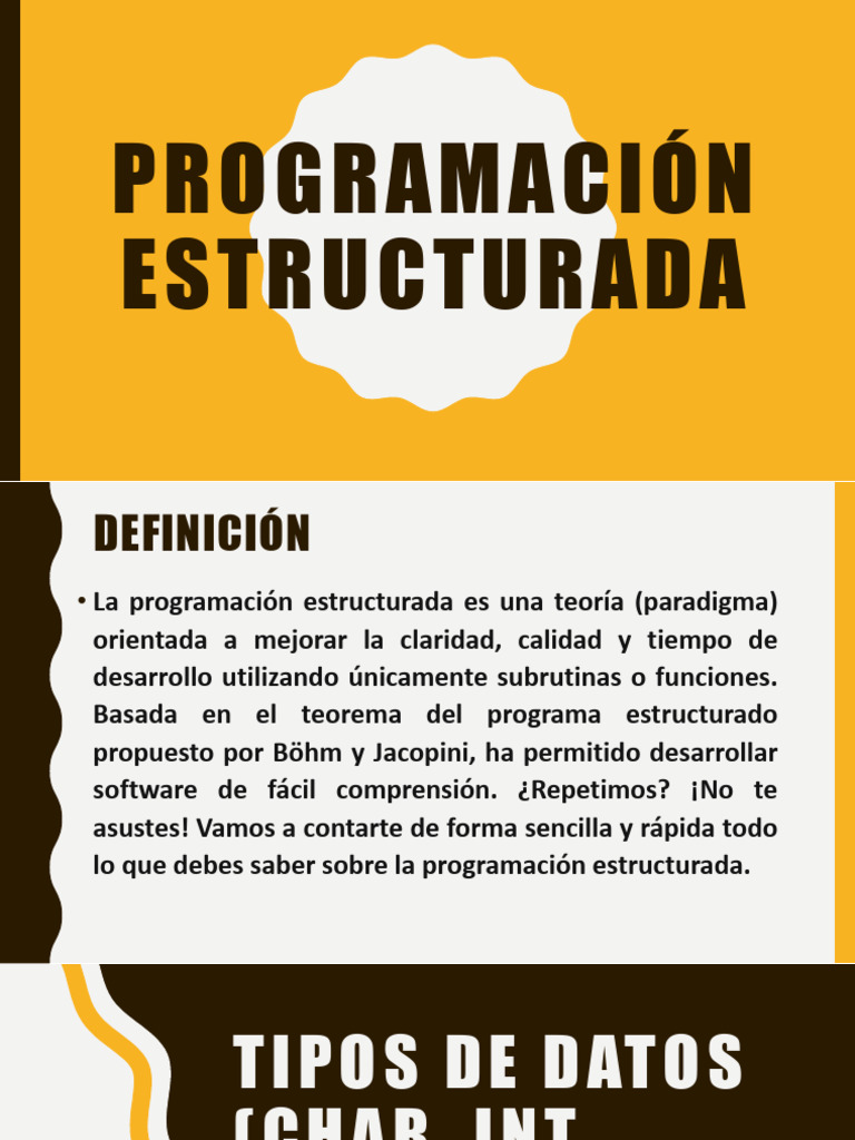 Tema 4 - Programación Estructurada | PDF