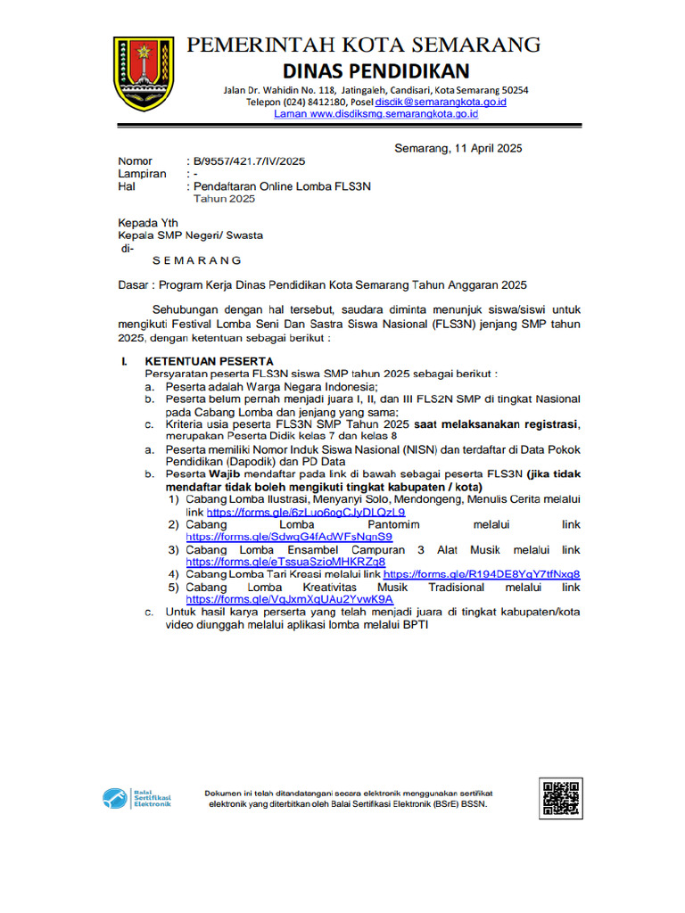 Edaran Fls3n 2025-1 | PDF