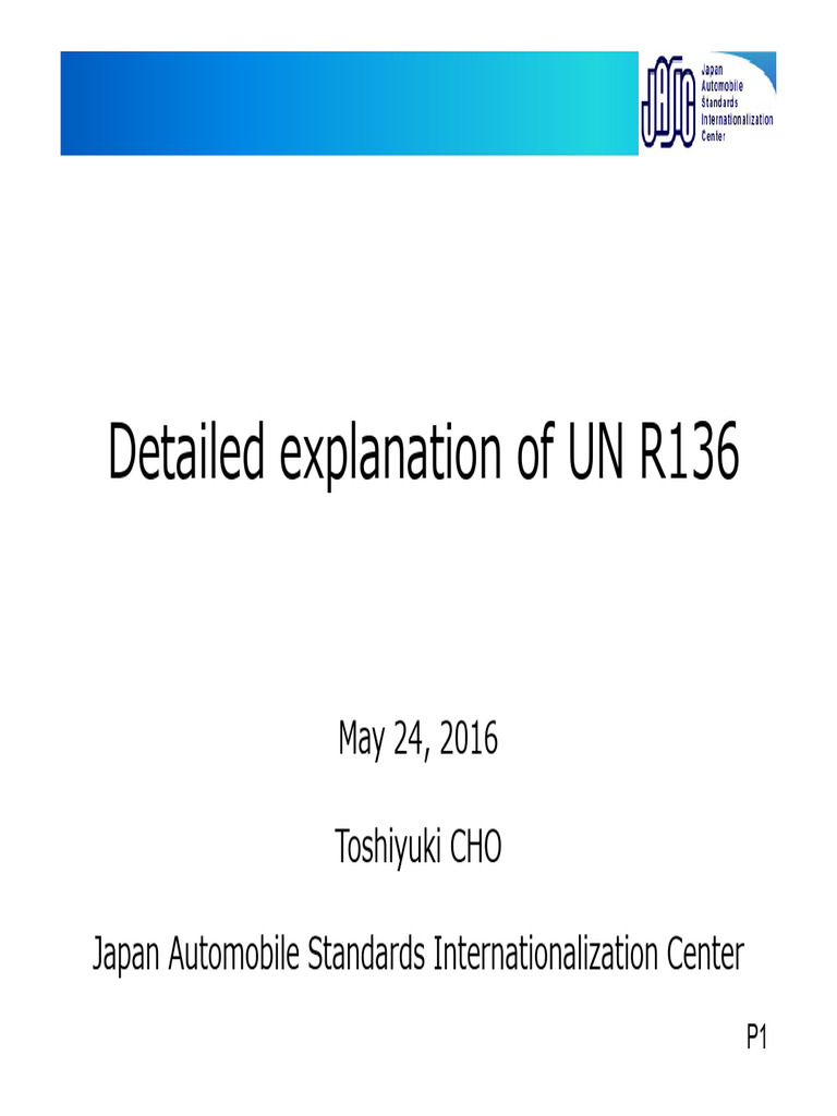 Detailed Explanation of UN R136 | PDF | Direct Current | High Voltage