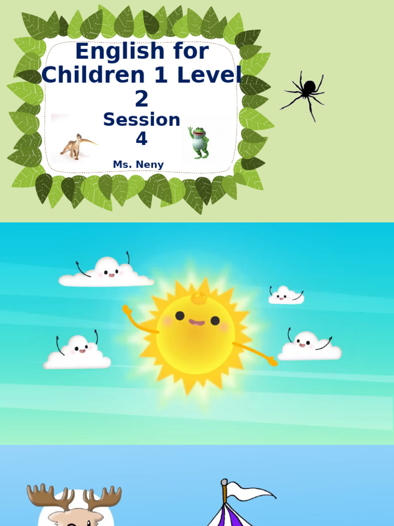 English For Children 1 Level 2 Session 4 (Super Minds Unit 3) | PDF