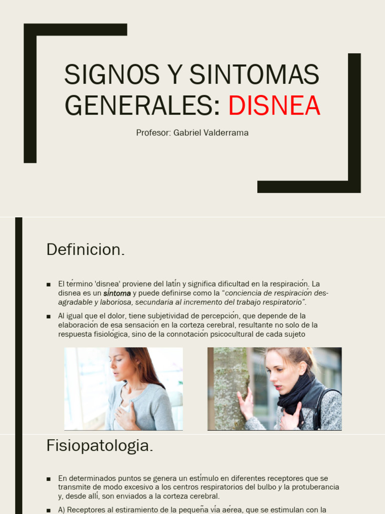 Cianosis y Disnea: Signos Clave | PDF | Tos | Pulmón