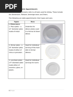 Identifying and Selecting Dinnerware, Holloware, Linen | PDF ...