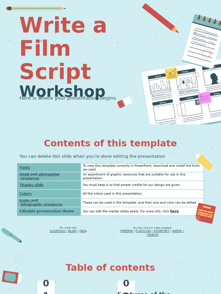 Write A Film Script Workshop by Slidesgo | PDF | Planets | Solar System