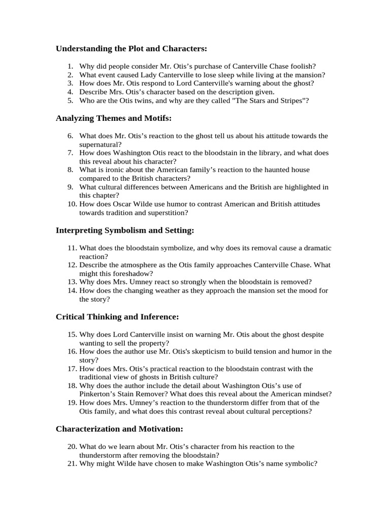 Understanding The Plot and Characters | PDF | Ghosts | Empathy