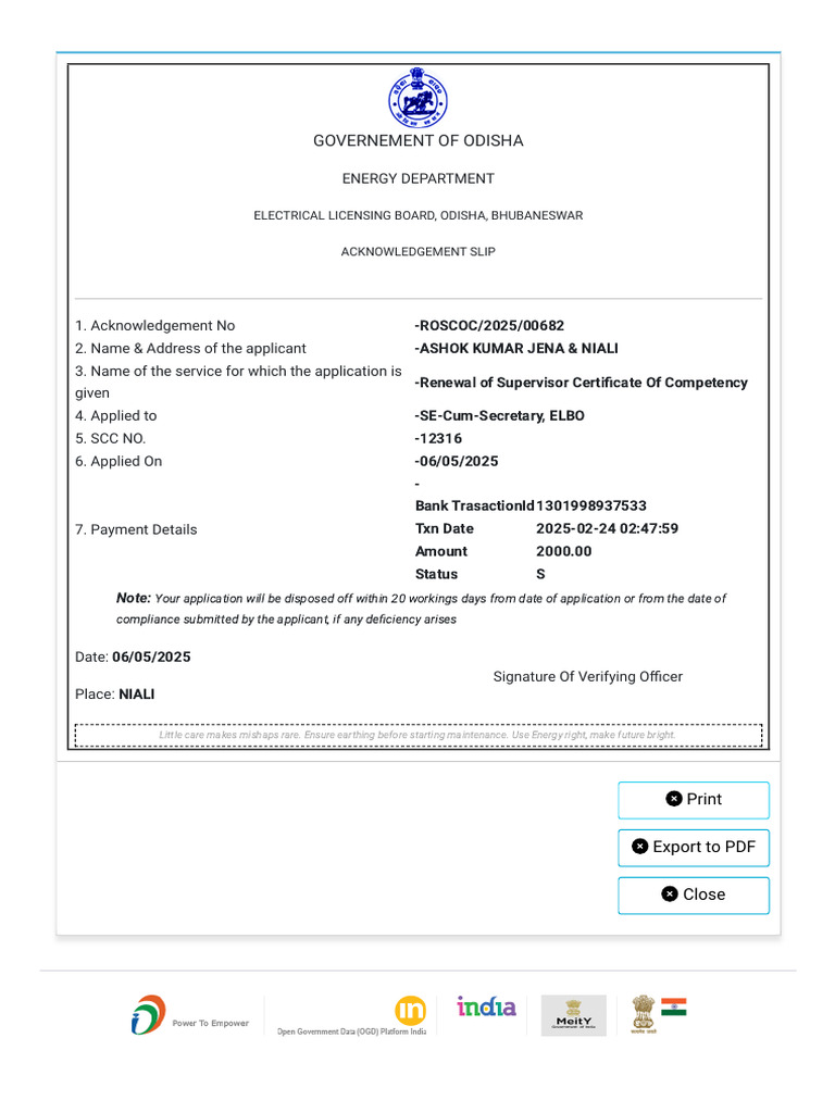 tulu ServicePlus- Renewal of Supervisor Certificate Of Competency | PDF