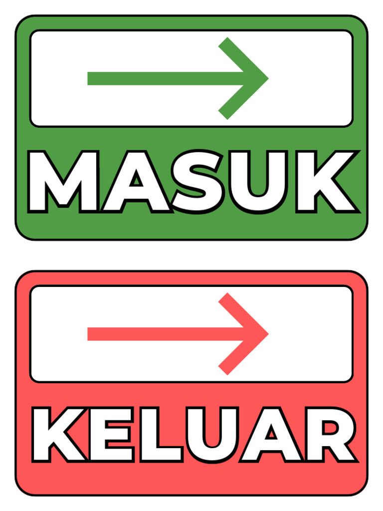 Green and White Simple Entry Directions Yard Sign | PDF