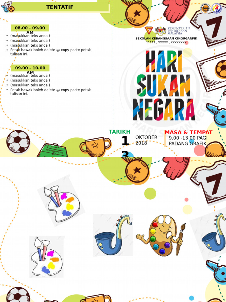 Buku Program Hari Sukan Negara (Cikgugrafikdotcom) | PDF
