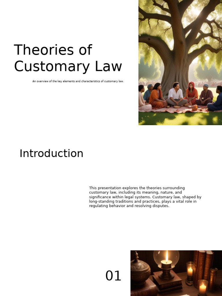 Theories of Customary Law | PDF | Traditions | Community