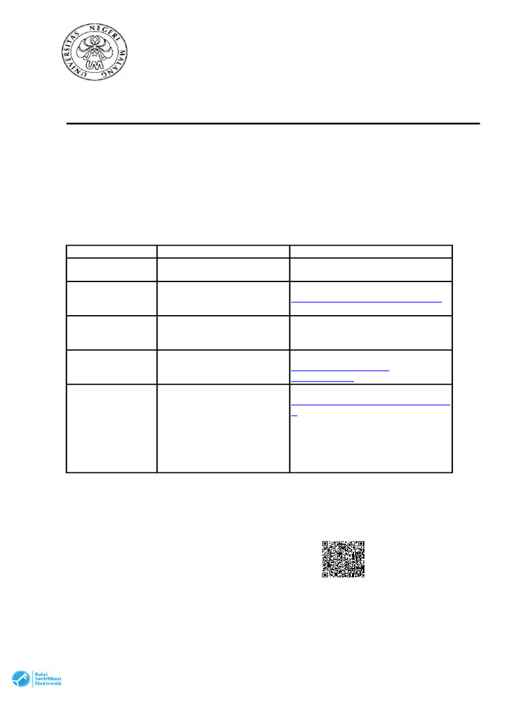 Pengumuman Timeline Magang | PDF