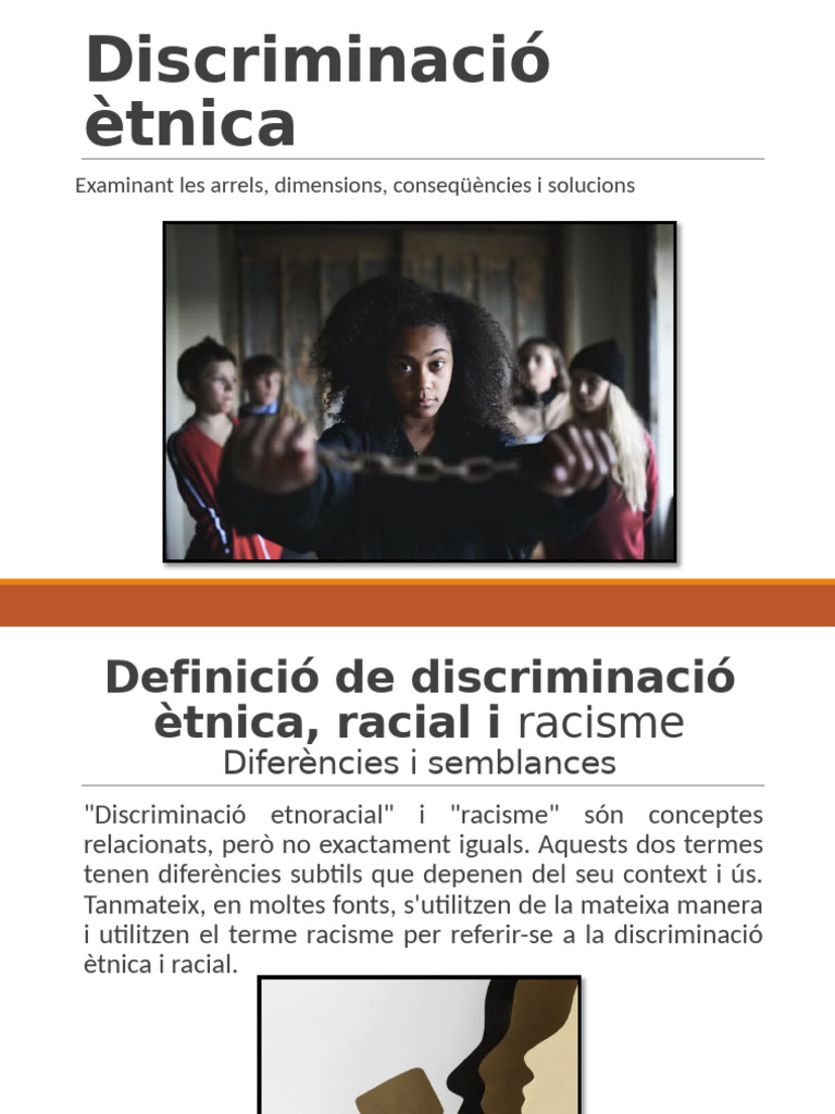 Ethnic Discrimination-Catalan | PDF