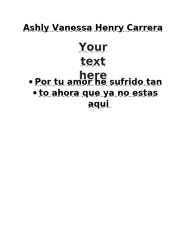 Ashly Vanessa Henry Carrera | PDF