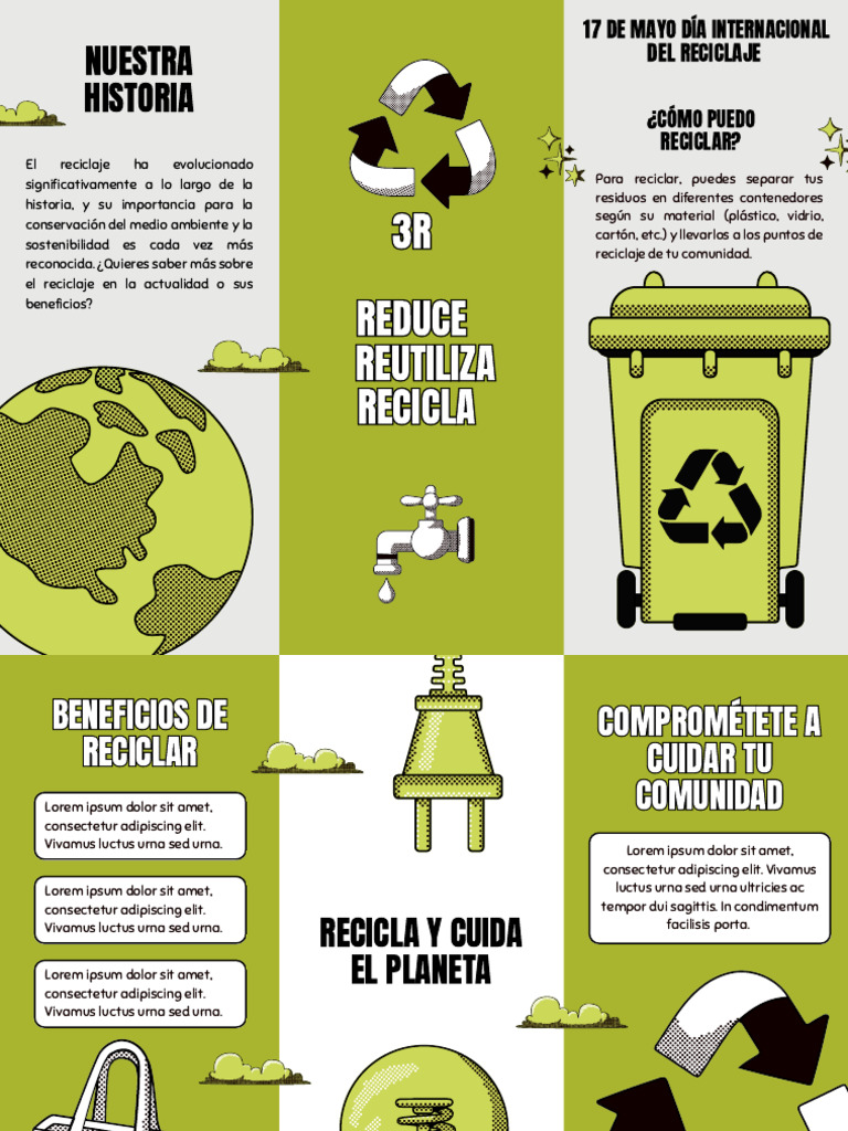 Brochure Tríptico Reciclaje Moderno Verde - 20250512 - 223930 - 0000 | PDF