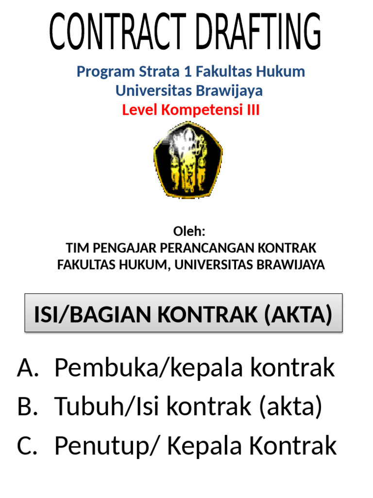 Level Kompetensi 3 Isi Bagian Kontrak (Akta) | PDF