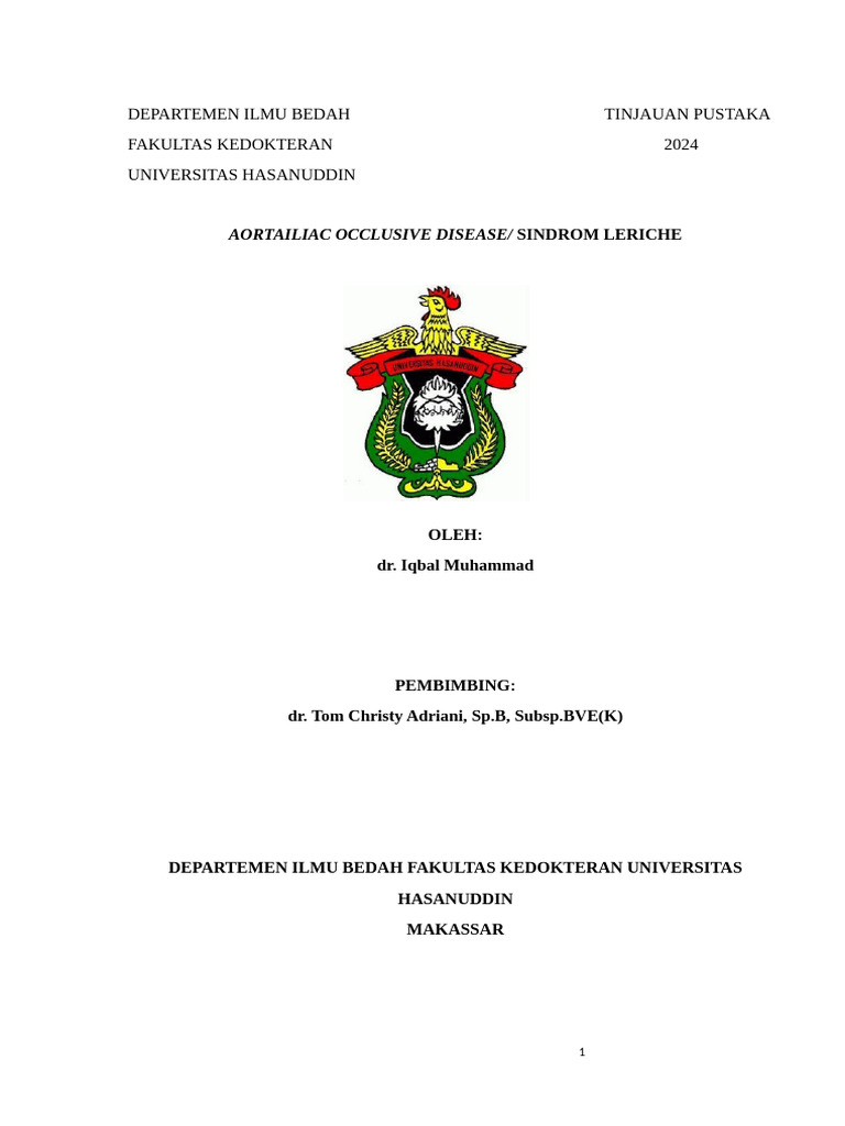 Penyakit Oklusi Aortoiliaka: Tinjauan AIOD | PDF