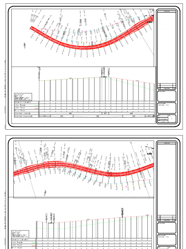 Profil en Long Et Trace- Axe -3 Pgc | PDF