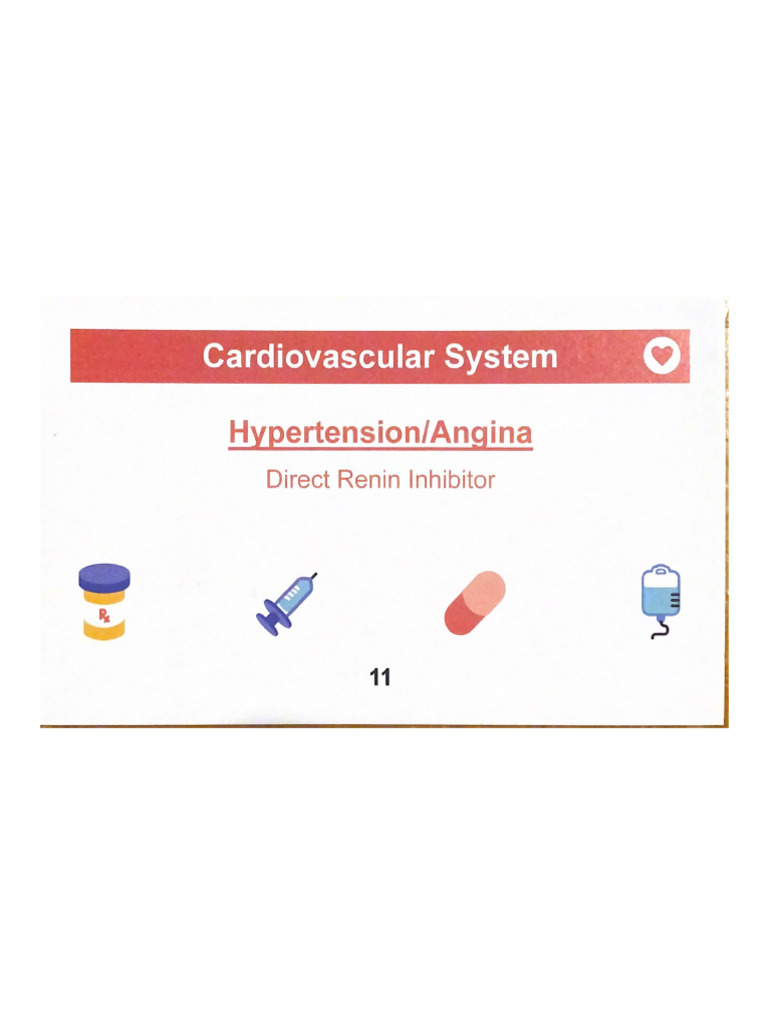 Cardiovascular 01 Pharmacology | PDF