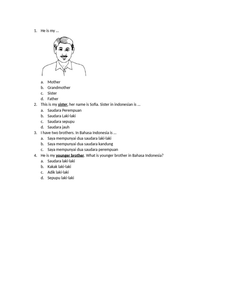Post Test Family | PDF