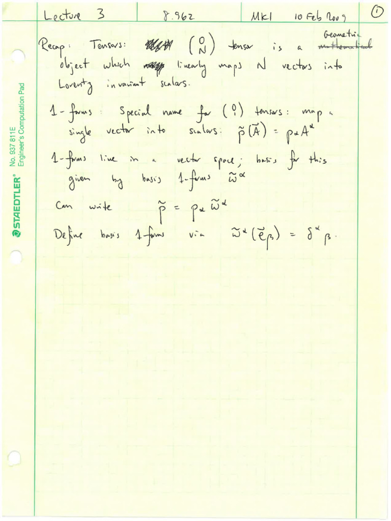 More On Tensors | PDF