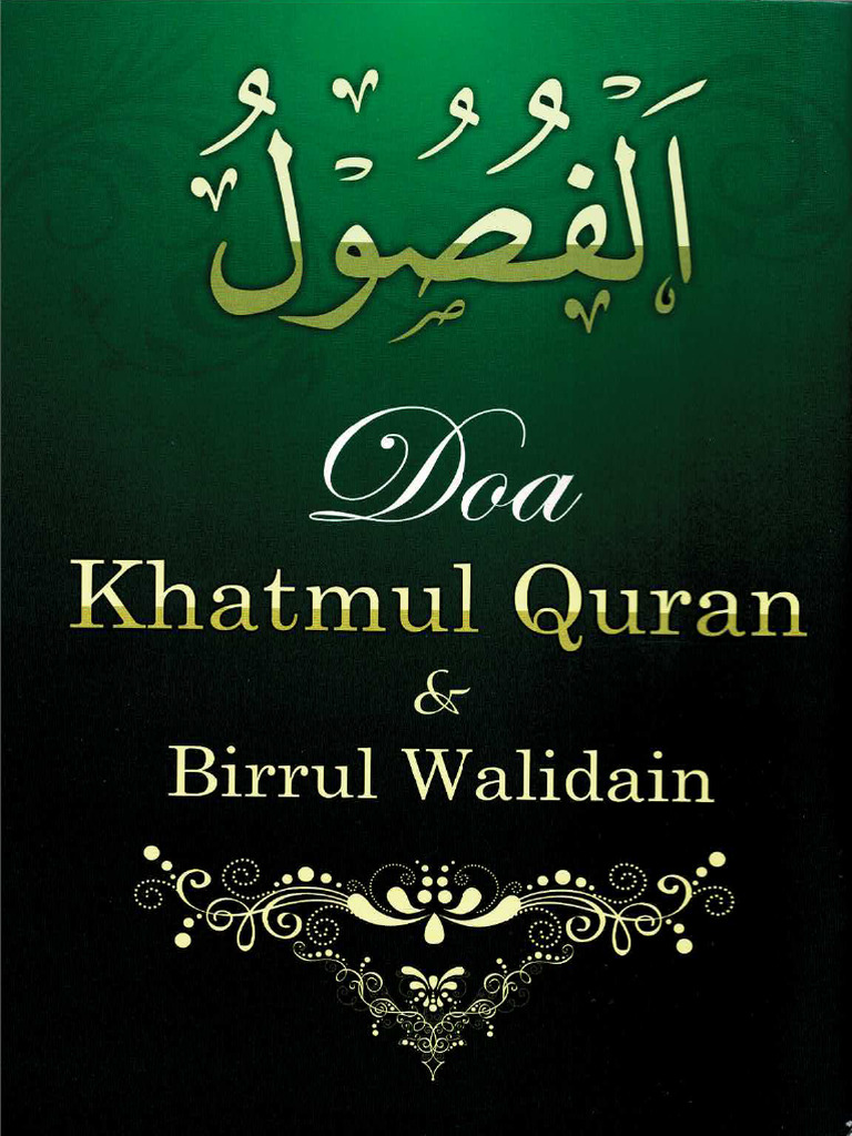 Khatmul Quran & Birrul Walidain (DOA) | PDF