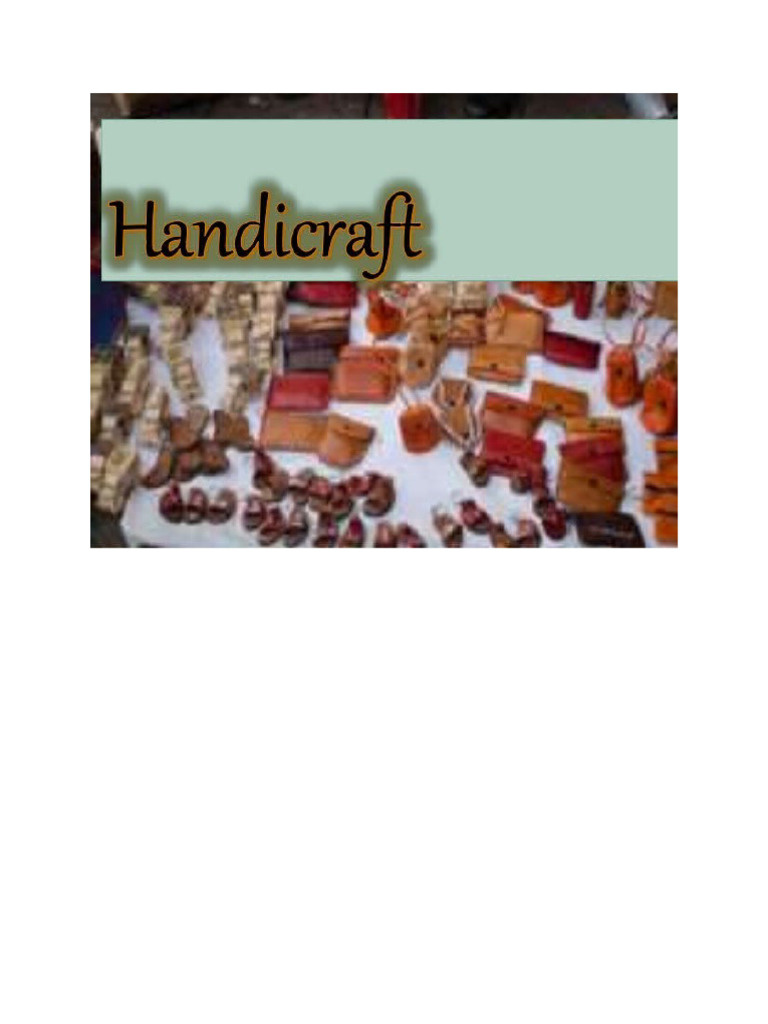 Handicraft | PDF