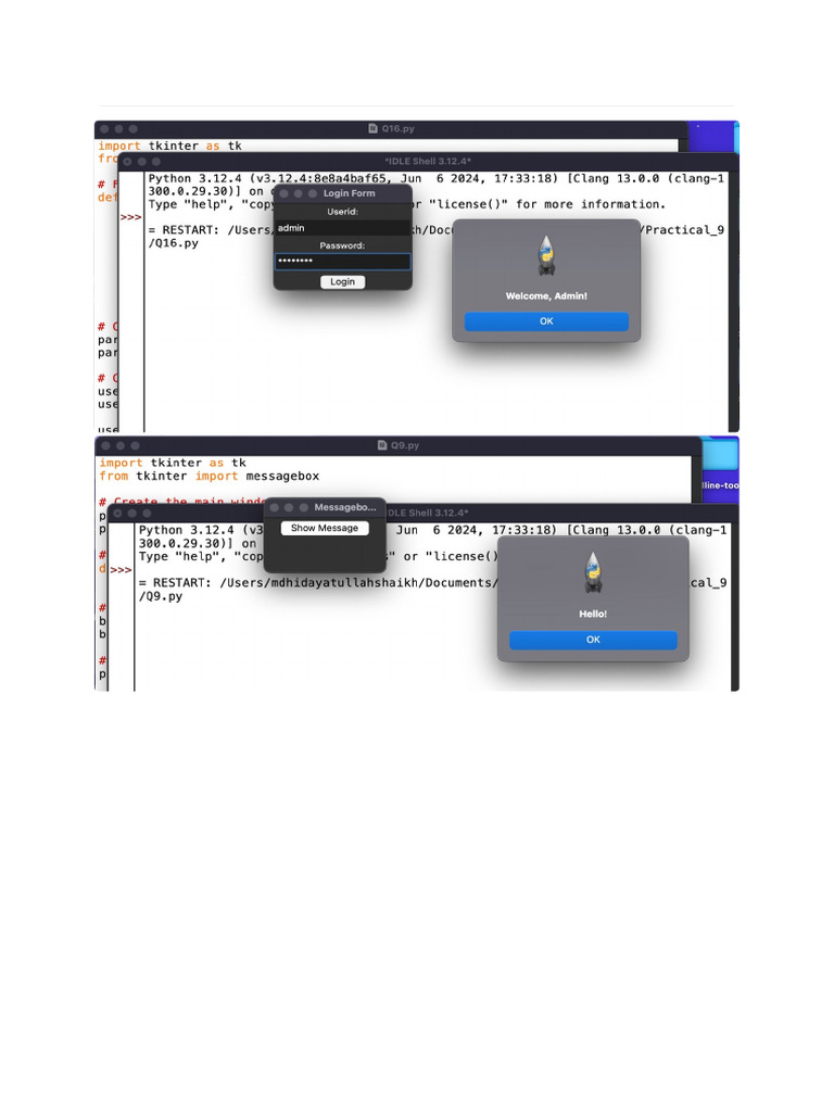 MInor Python Practicals | PDF