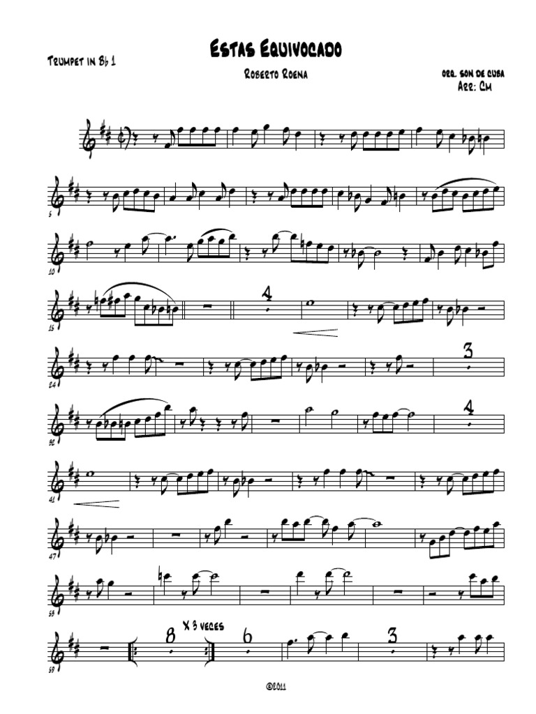Roberto Roena - Estas Equivocado | PDF