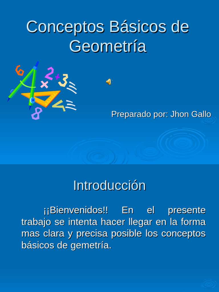 Conceptos Basicos de Geometria | PDF | Geometría | Ángulo