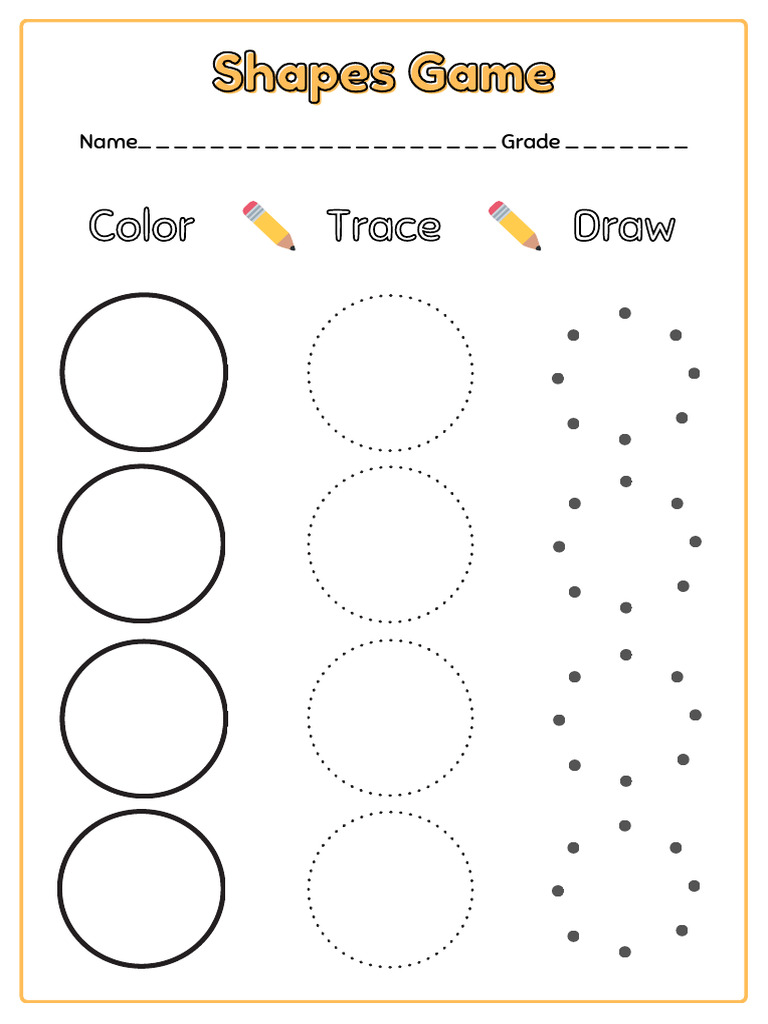 Shapes and Tracing Activities for Kids | PDF