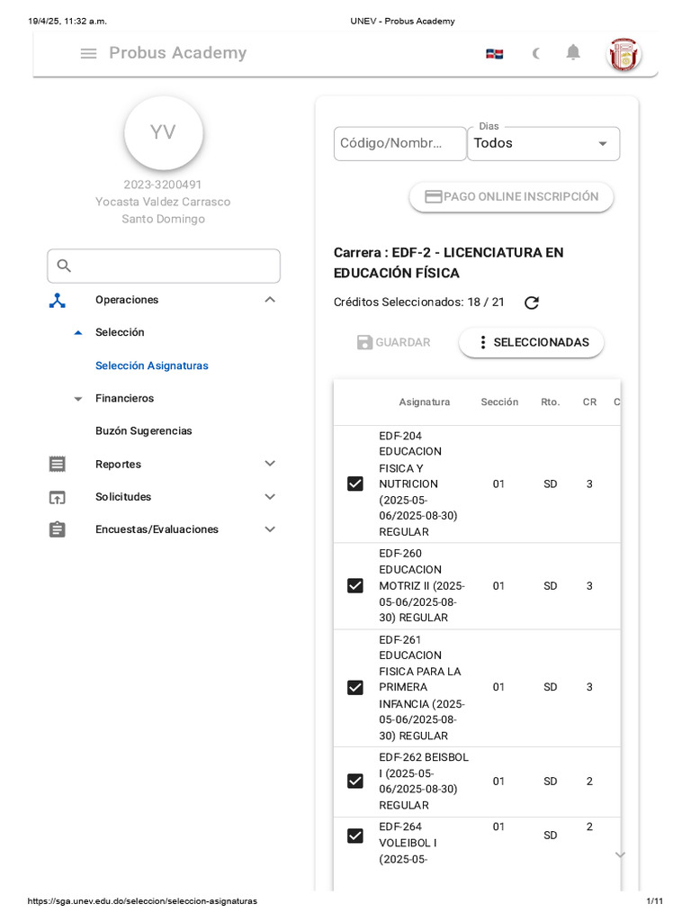 UNEV - Probus Academy | PDF