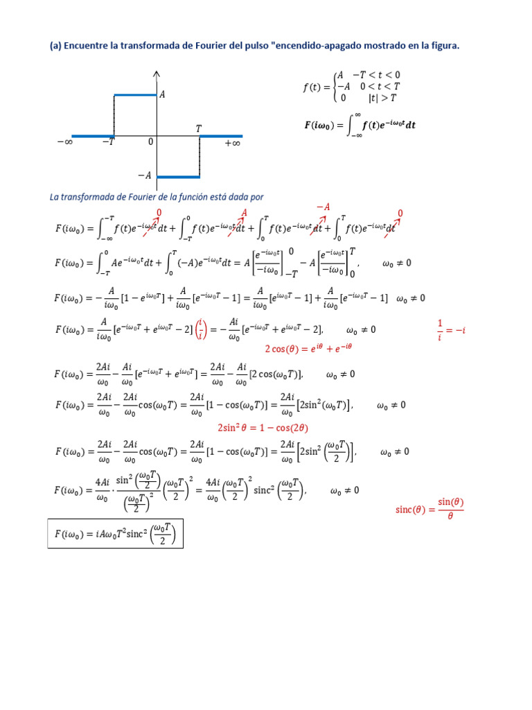 Ejercicio - 03 - Transformada de Fourier Analítica | PDF | Análisis ...