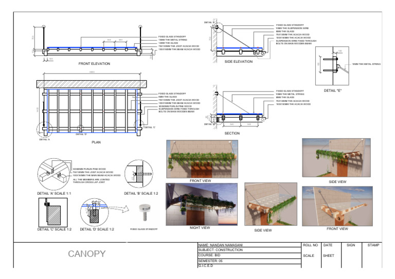 Canopy Construction Details | PDF