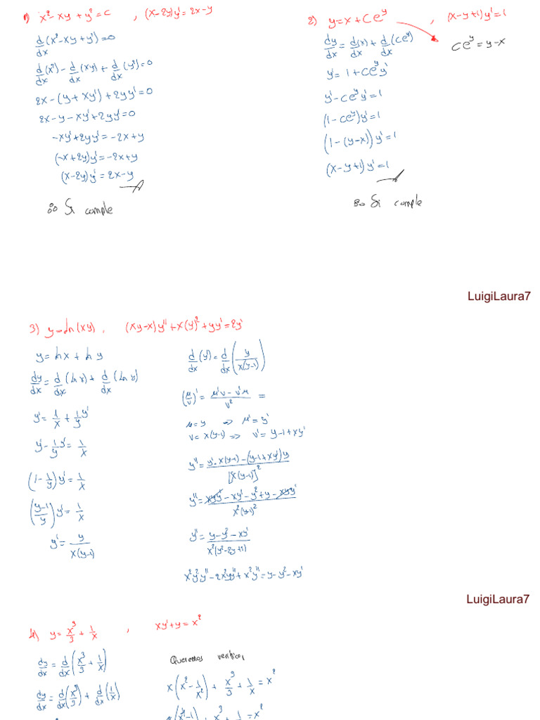 ECUACIONES DIFERENCIALES | GUÍA PRÁCTICA | EJER 1.1.2. | PDF