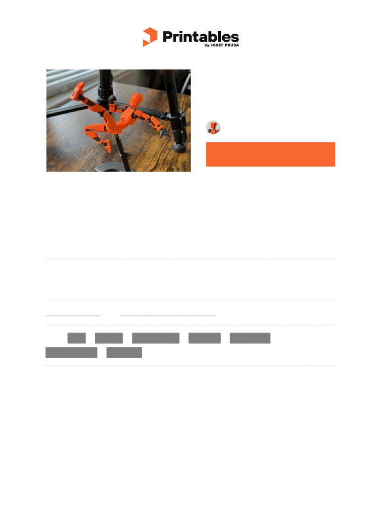 Dummy 13 Printable Jointed Figure Beta Files | PDF