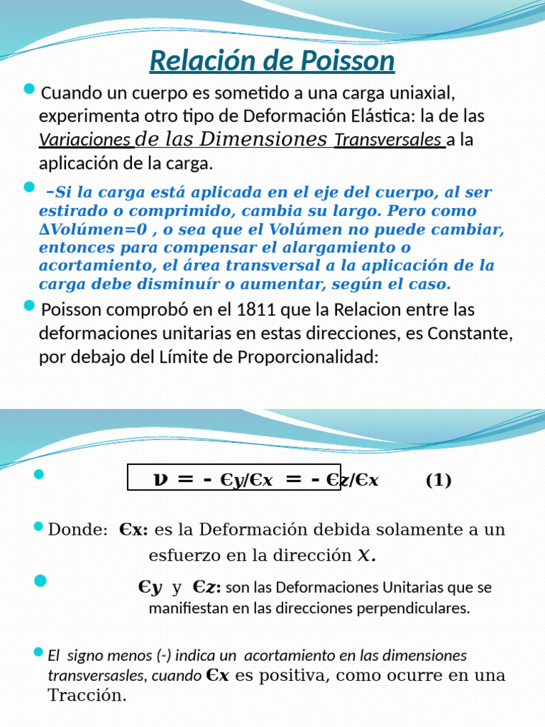 Clase 1b1 - Relación de Poisson | PDF