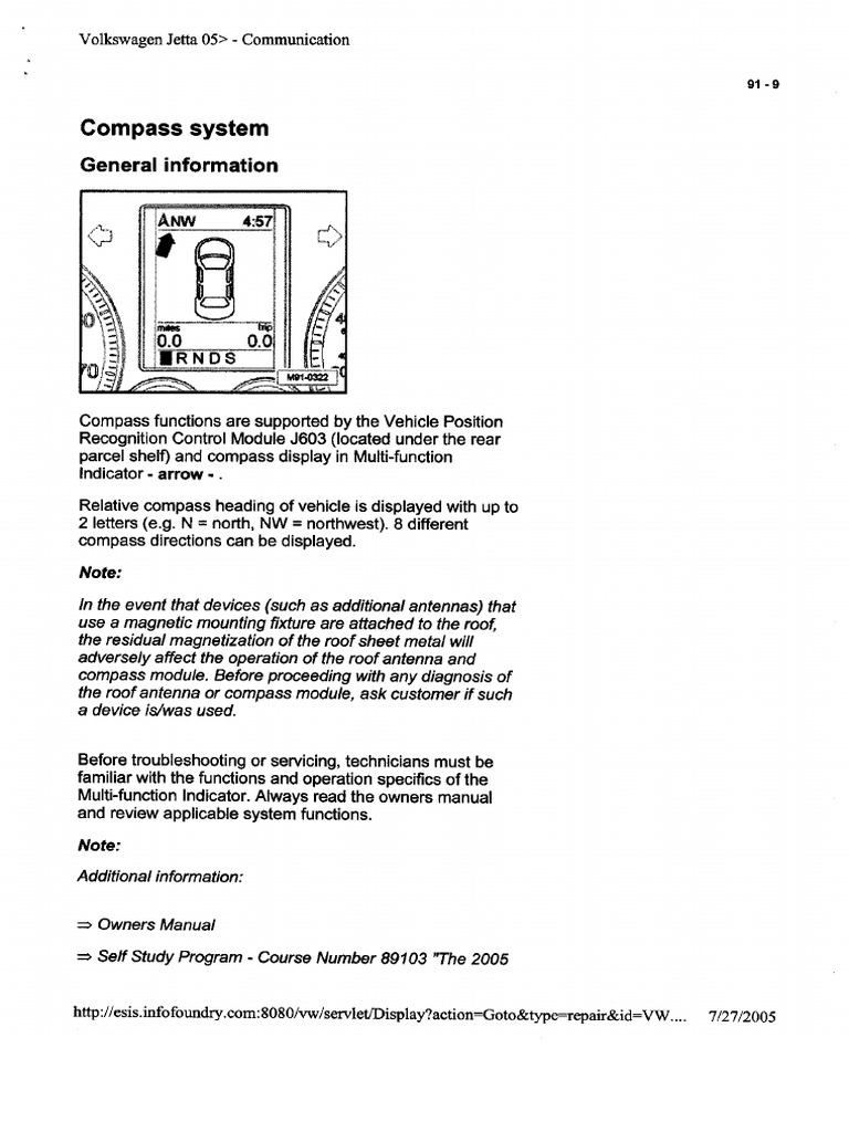 General Information - Compass System | PDF