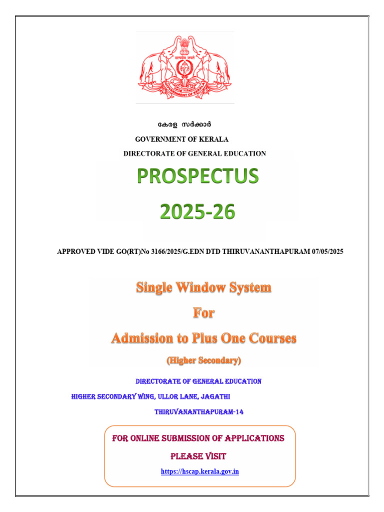 +1 Admission Prospectus-2025-26 - Hssreporter - Com | PDF