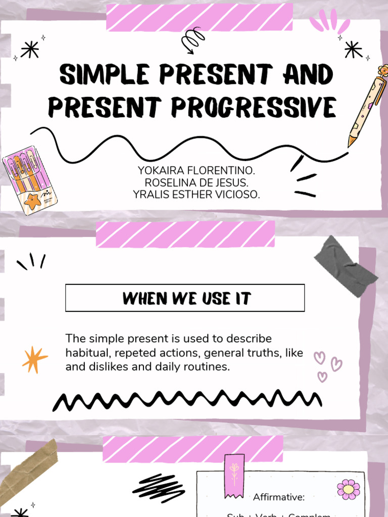 Simple Present and Present Progressive | PDF