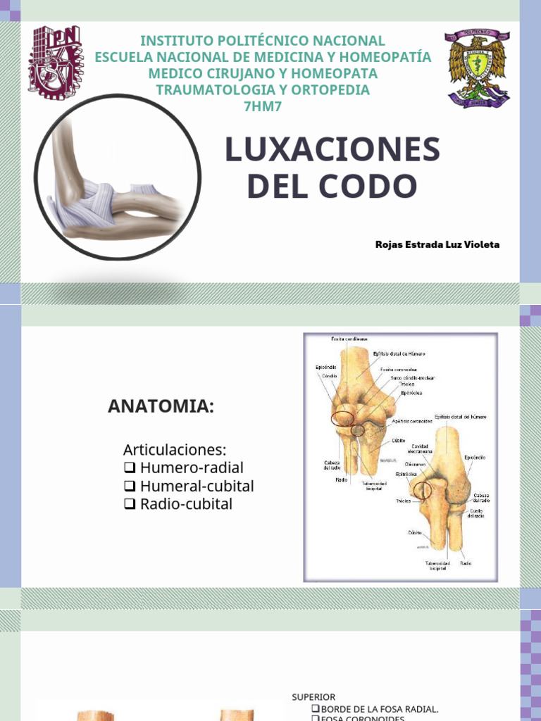 LUXACIONES DEL CODO | PDF | Codo | Articulaciones