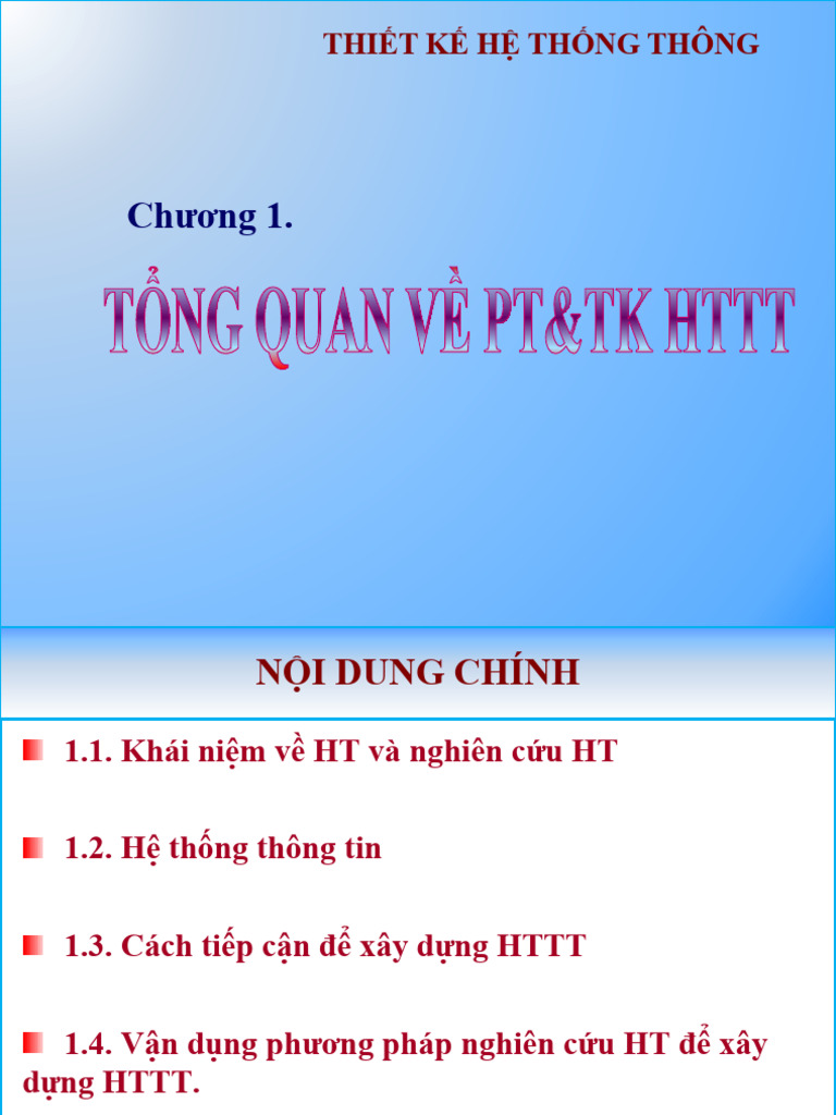 PT HTTT KT - C1 | PDF