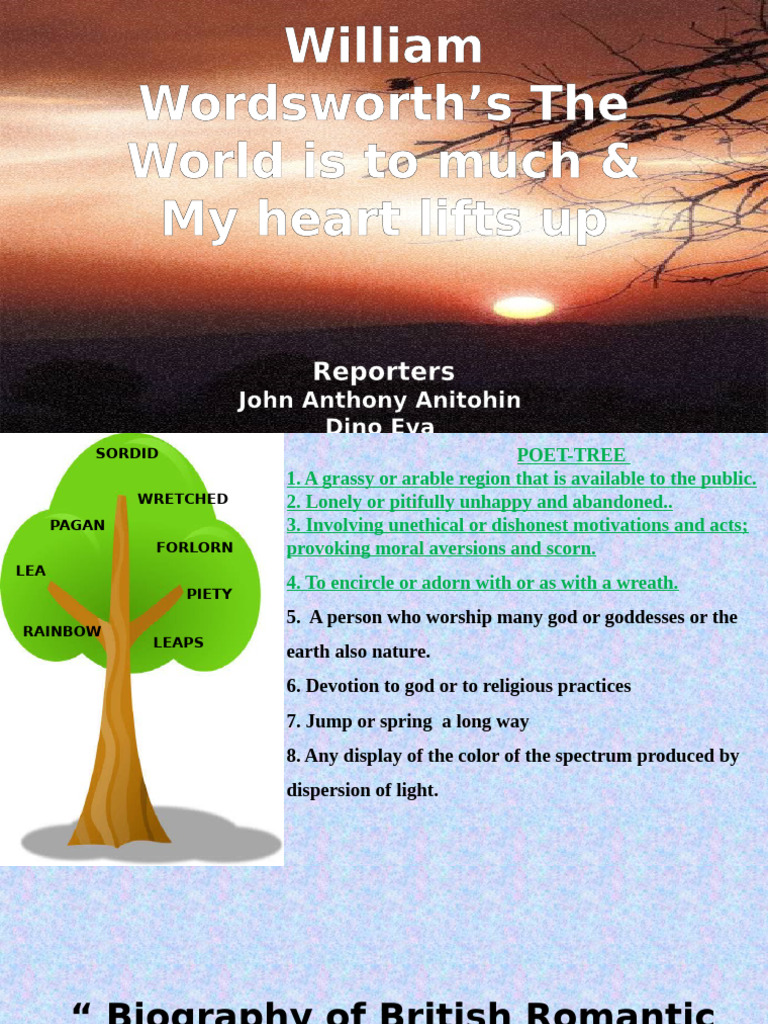 BSE 3D - William Wordsworth | PDF | Poetry | William Wordsworth